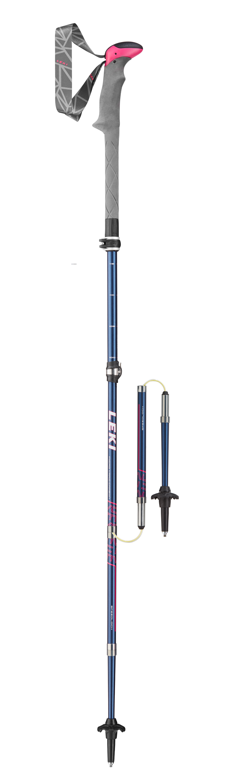 Leki Store - Leki Micro Vario Carbon Lady blue/berry/white 100 - 120 cm ...